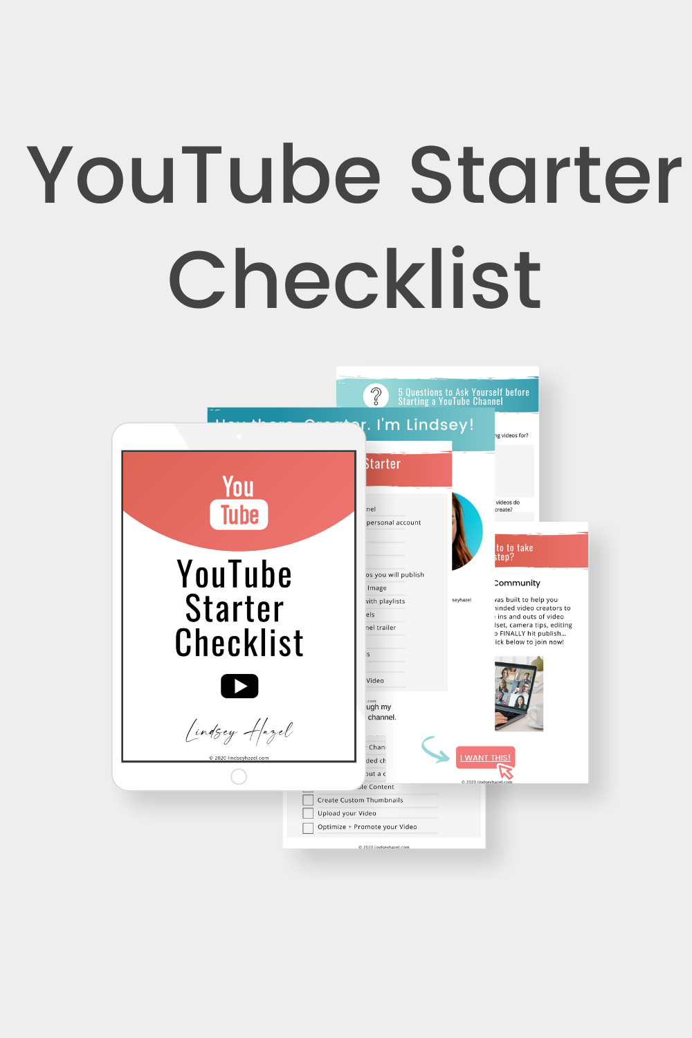 YouTube Starter Checklist – Lindsey Hazel